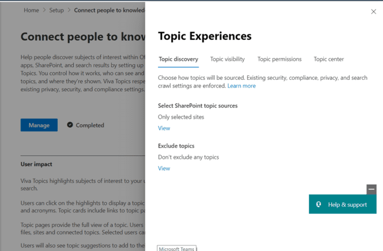 Set Up and Manage Viva Topics in Microsoft Teams | Petri