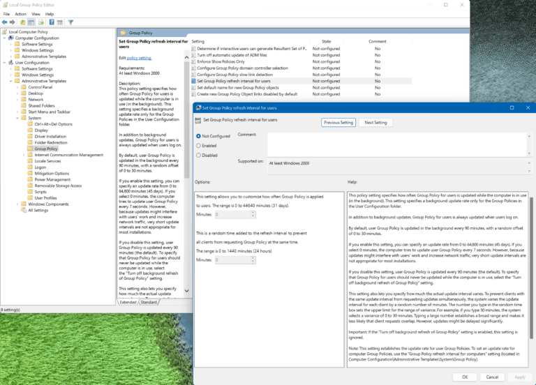 Using GPUpdate to Manage Group Policy