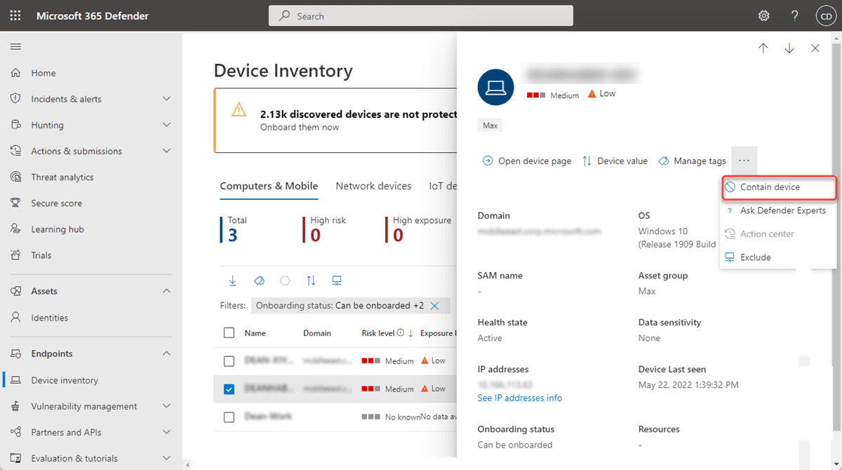 Microsoft Defender for Endpoint To Block Hacked Unmanaged Devices