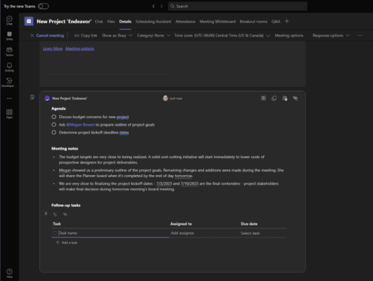 How to Use Microsoft Teams Meeting Notes | Petri