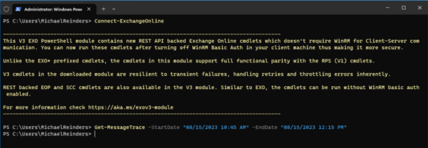How to Use the PowerShell Get-MessageTrace Command in Office 365