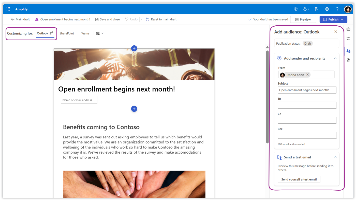 M365 Changelog: Microsoft Viva Amplify: Updated authoring for ... M365 Changelog: Microsoft Viva Amplify: Updated authoring for ...