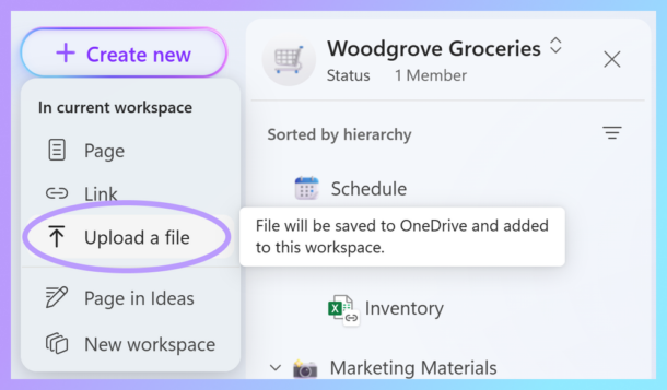 Microsoft Loop Now Supports Uploading Files to Workspaces