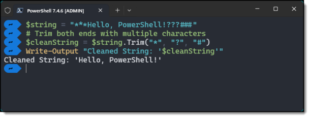 Mastering the PowerShell Trim Method