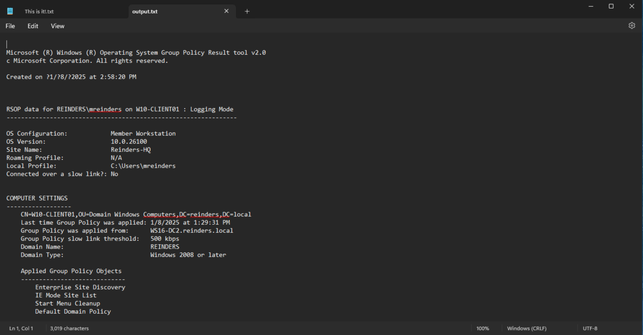 Troubleshooting Group Policy with GPResult: A Complete Guide - Petri IT ...
