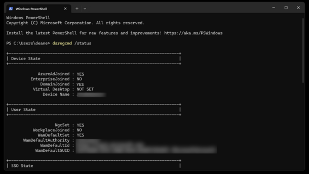 Troubleshoot Device Registration Issues Using dsregcmd
