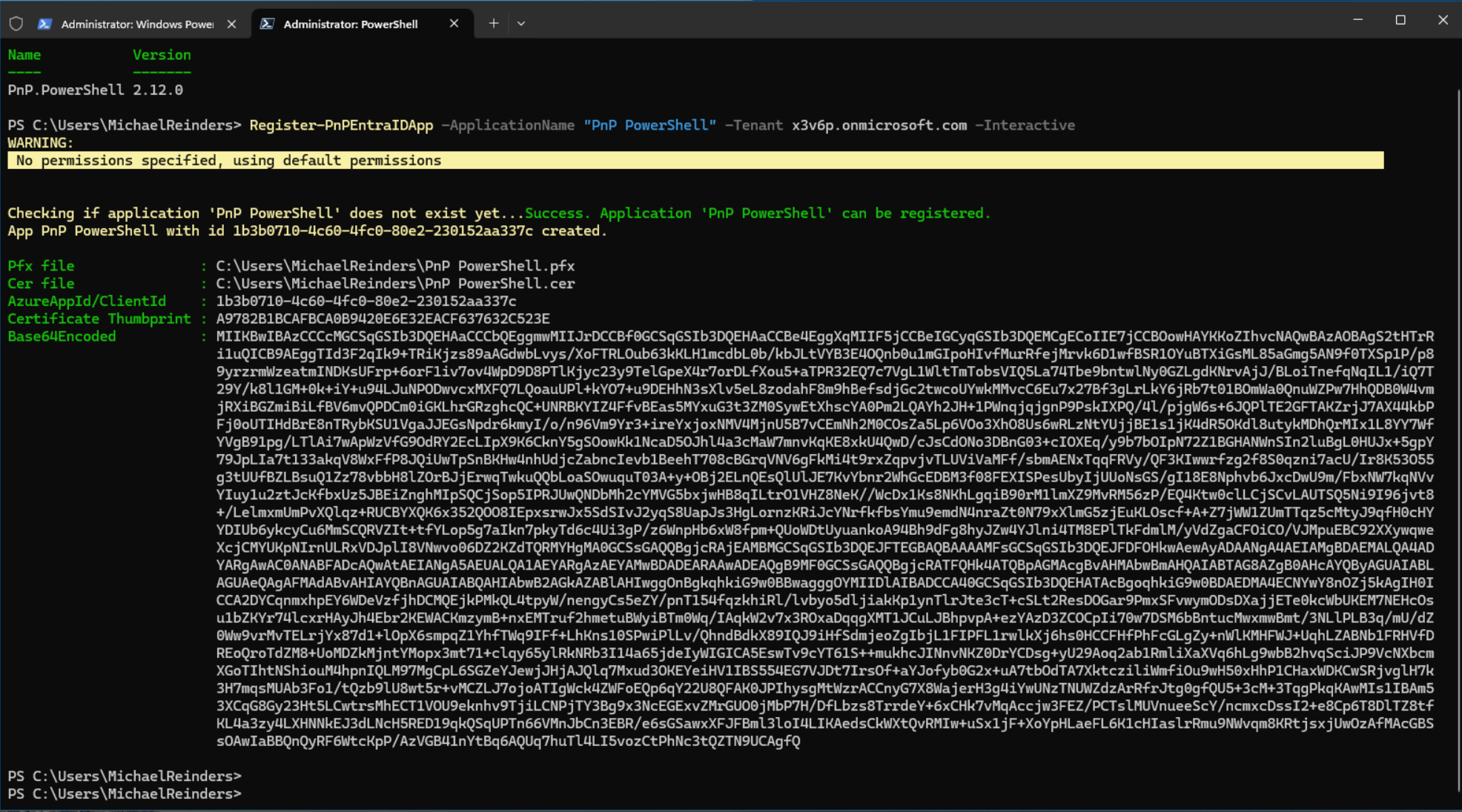 Using Connect-PnPOnline to Manage SharePoint Online