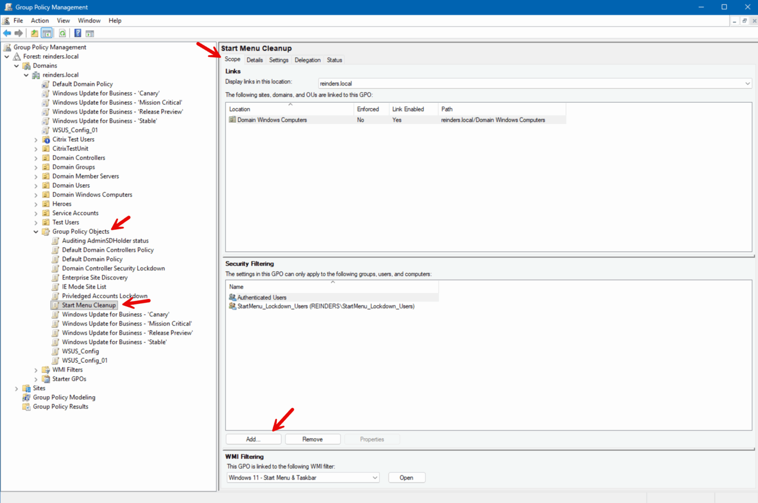 Group Policy Security Filtering: Fine-Tune GPO Configuration