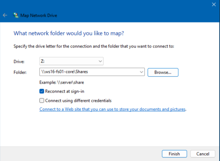 How to Map a Network Drive on Windows
