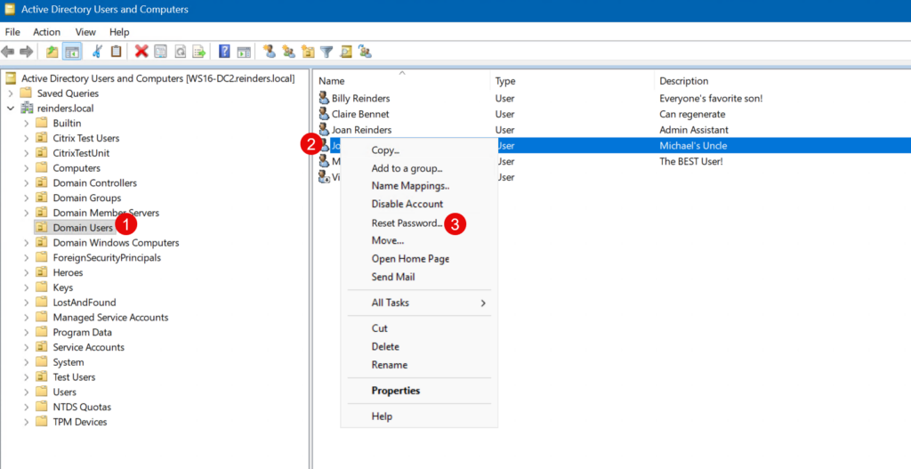 How to Change Active Directory User Passwords